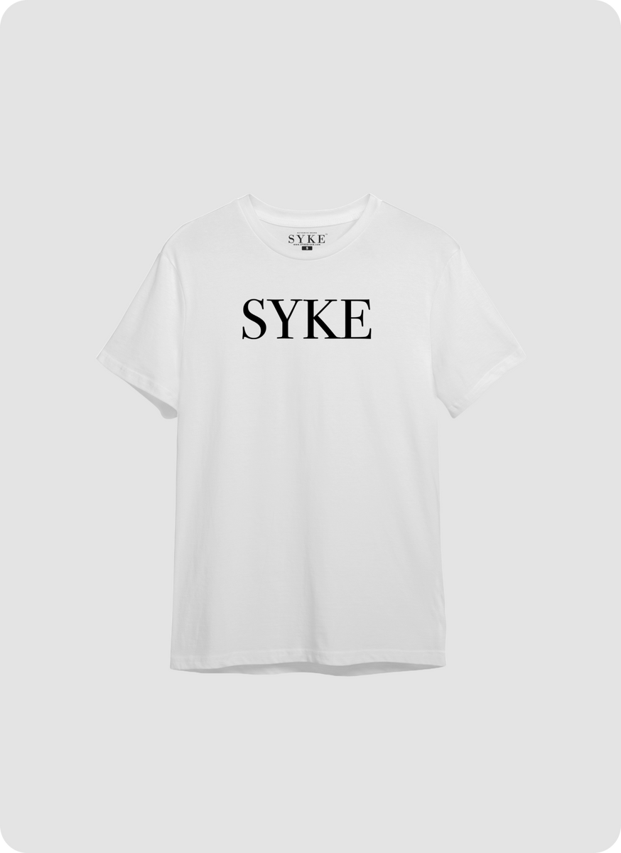 Shop Classic White T-Shirt 100% Cotton | Syke Brand – SYKE